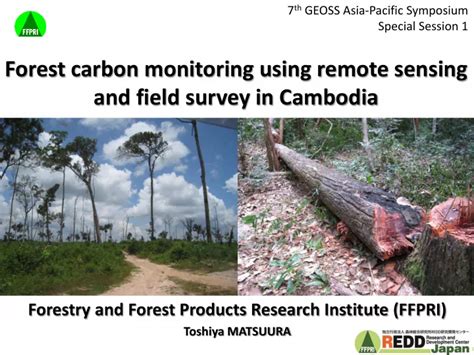 Ppt Forest Carbon Monitoring Using Remote Sensing And Field Survey