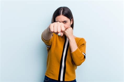 Premium Photo Throwing A Punch Anger Fighting Due To An Argument Boxing