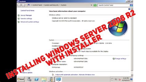 how to install windows server 2008 r2 with installer link css ncii
