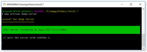Laravel 57 New Feature Dump Server Codebriefly