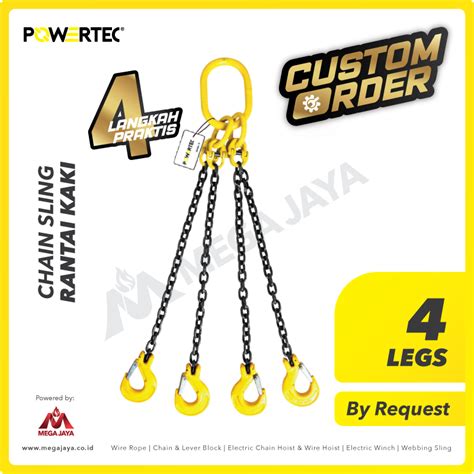 Dapatkan Kebutuhan Chain Sling 4 Legs Mudah Di Custom And Berkualitas