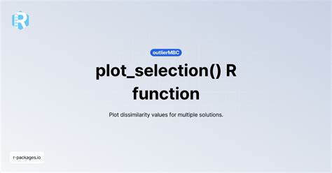 Plotselection R Function From Outliermbc R Packages
