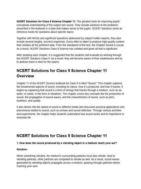 Ncert Solutions For Class 9 Science Chapter 11 The Greatest Tools For Improving Pupils