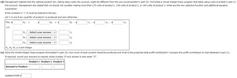 Solved A Formulate A Linear Programming Model For