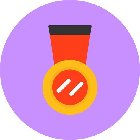 Medal Flat Circle Style Icon 54681259 Vector Art At Vecteezy