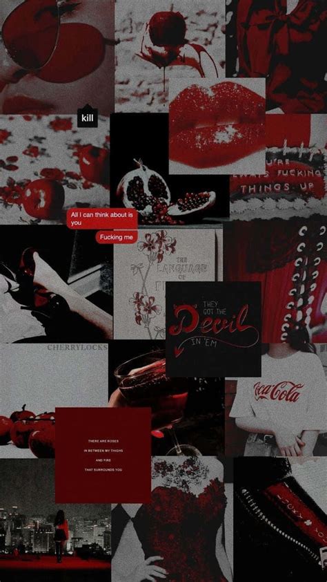 Red Aesthetic Black Aesthetic Wallpaper Dark Red