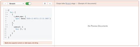 Mongodb Why Does Mongo Compass Give Me The Error Add Only Supports