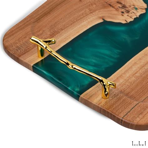 Таця для подачі Хюґе Таємничий нефрит Вяз зелена смола