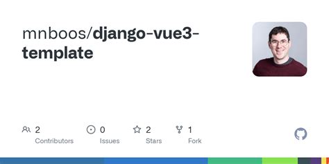 GitHub Mnboos Django Vue Template