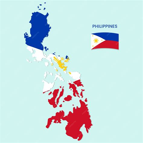 Philippines Flag Map