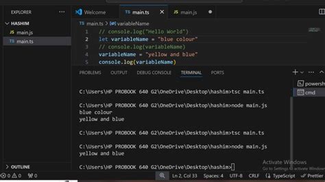 Hashim Ali On Linkedin Variables In Typescript We Make Variables From Let And Const Let The