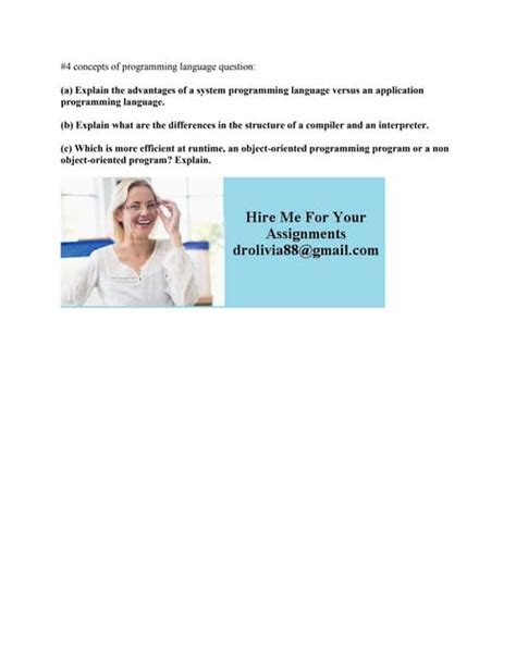 4 concepts of programming language question a explain the advantag pdf