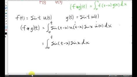 convolution examples including inverse laplace transforms youtube