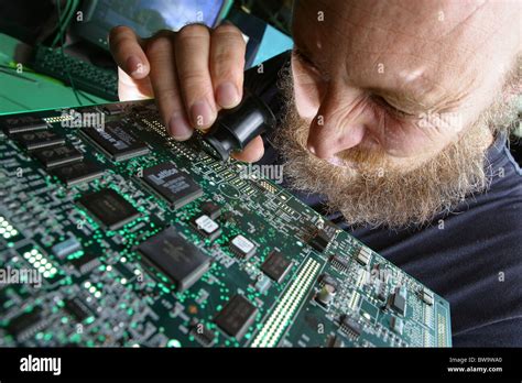 Circuit Board Testing Stock Photo Alamy
