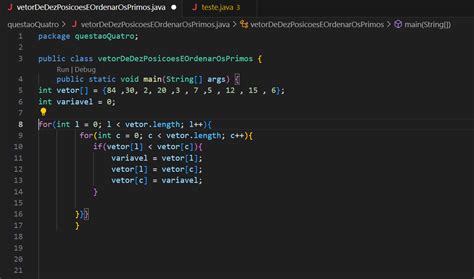 Dúvida Imprimir Números Primos De Um Vetor Em Java Java Alura
