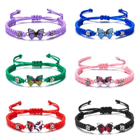 Pulsera De Cuerda Trenzada Simple Hecha A Mano Para Mujer Pulsera Con