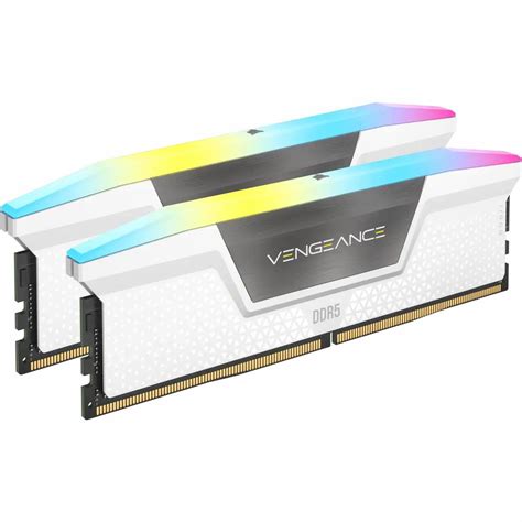 Ram แรมพีซี 32gb 16gbx2 Ddr5 6200mhz Ram Corsair Vengeance Rgb White