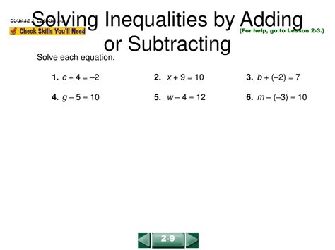 ppt solving inequalities by adding or subtracting powerpoint