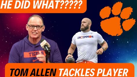 Tom Allen Tackles Player In Spring Practice Day 1 Youtube