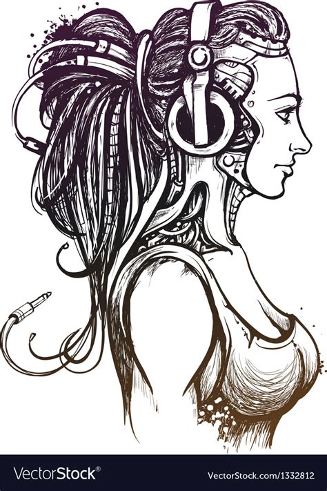 Android Girl Royalty Free Vector Image VectorStock