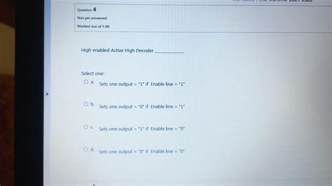 solved high enabled active high decoder select one a sets