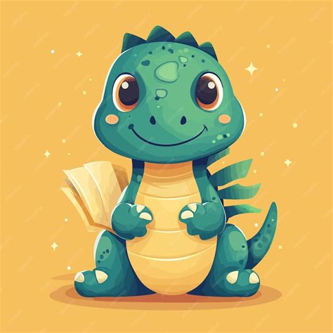 Cute Thesaurus Cartoon Vector Premium Ai Generated Vector