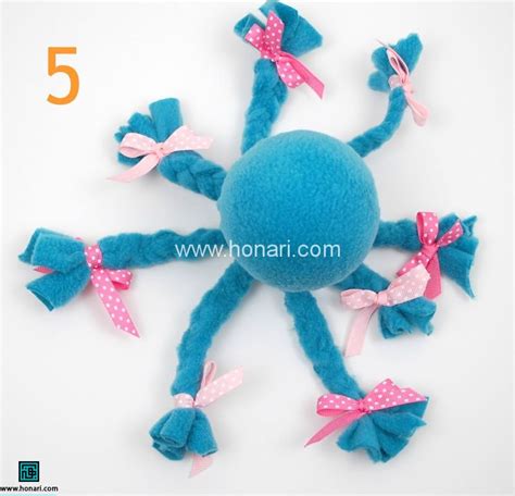 چگونه بدون دوخت و دوز، یک اختاپوس نمدی درست کنیم؟ هنری