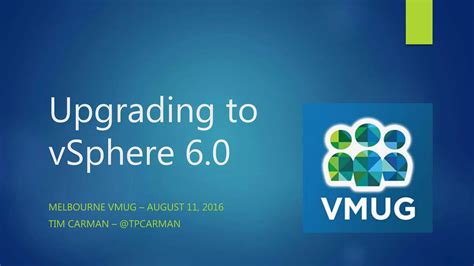 Upgrading To VMware VSphere PPTX