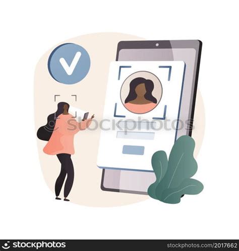 Verification Technologies Abstract Concept Vector Illustration