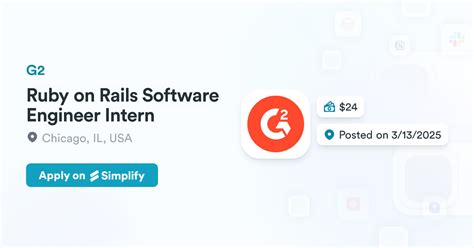 Ruby On Rails Software Engineer Intern G2 Simplify Jobs