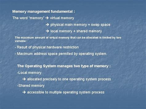 Sap Memory Management An Overview Sap Memory Management
