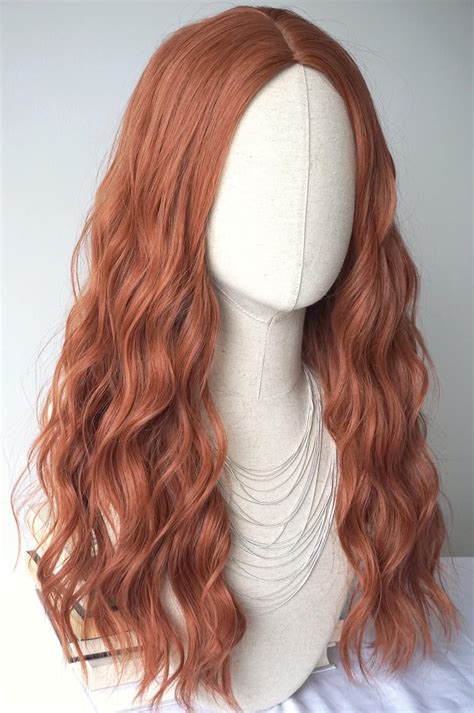 Long Natural Red Wig Red Hair Wig Long Curly Costume Wigs