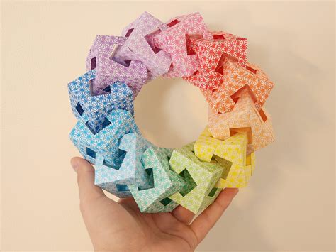 Cube Origami Origami Light Sculpture Cube Between Art And Light