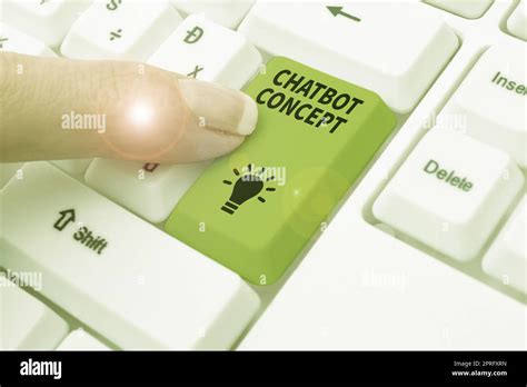 Writing Displaying Text Chatbot Concept Concept Meaning Virtual