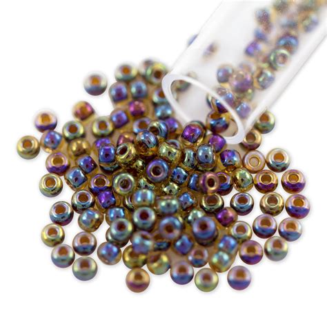 Miyuki Round Rocaille Seed Bead 8 0 Inside Color Amber 3 Gram Tube