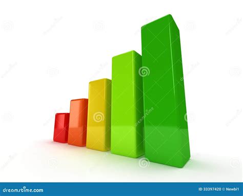 Colored Bar Graph Stock Illustration Illustration Of Account 33397420