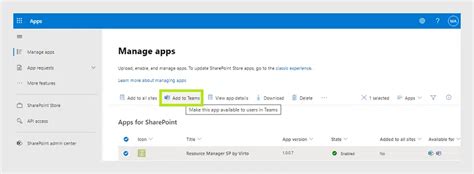 integrate virto resource manager with microsoft teams now