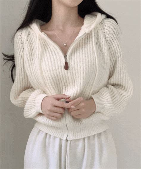 오늘출발🚀 포근🧸귀염아방핏 블리 하찌 골지 크롭 벌룬 후드 집업 니트 가디건 6color 에이블리