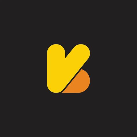 letter vb simple cute curves geometric logo vector 27511733 vector art