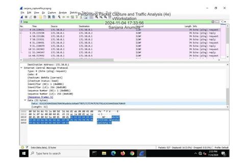 Cybersecurity Networkanalysis Wireshark Sanjana A