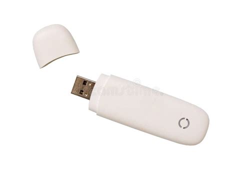 Modem Branco Do Usb G Foto De Stock Imagem De Isolado