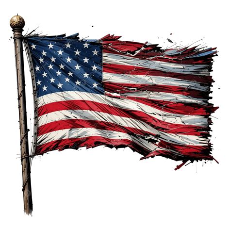 Ripped Flag Vector