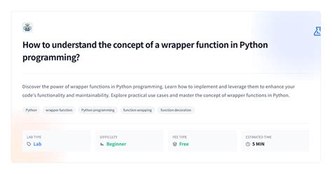 How To Understand The Concept Of A Wrapper Function In Python