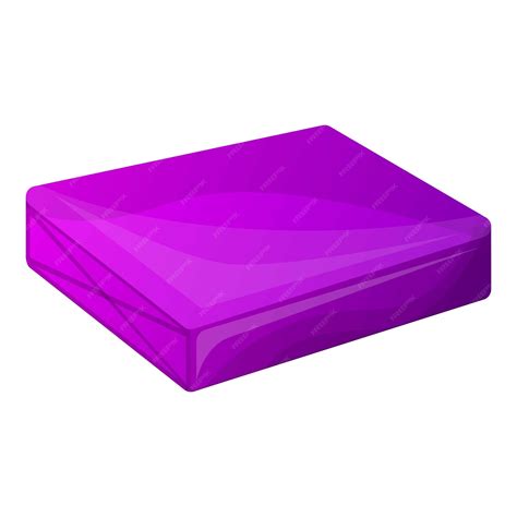 Icono De Paquete De Chicle Violeta Caricatura De Icono De Vector De