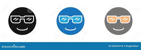Cool Emoji Icon Line Art Logo Set Stock Illustration Illustration Of Facial Shape 332453718