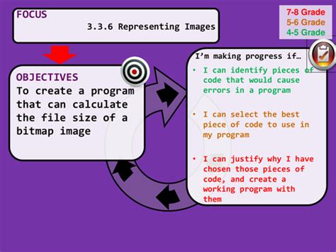 gcse bitmap image file size calculator programming lesson teaching