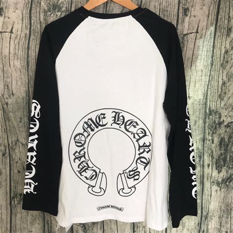 Chrome Hearts T Shirt Long Sleeve White Shoulder Depop