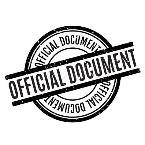 Official Document Rubber Stamp Stock Vector Illustration Of Honest