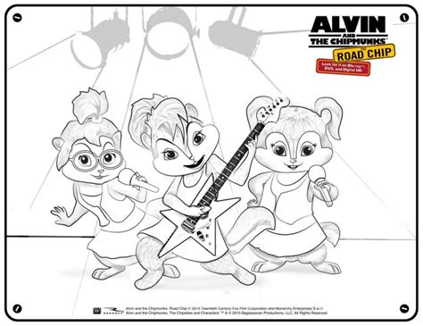Alvin And The Chipmunks Brittany Coloring Pages