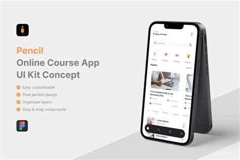 online course app ui kit deeezy